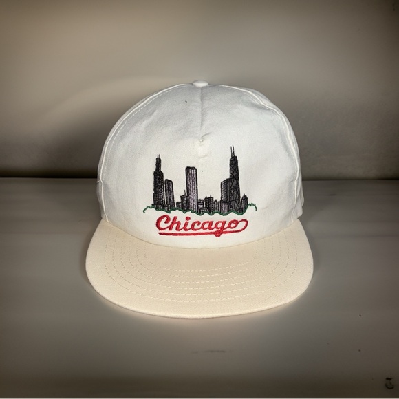 Accessories | Vintage Chicago Skyline Snap Back Hat | Poshmark